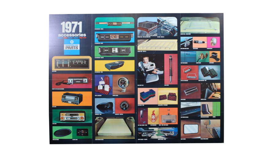 Chrysler 1971 Accessories, Dealer Advertisement 54x41 at Indy Road Art ...