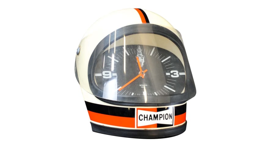 Champion Racing Helmet Clock 10x7x12 for Sale at Auction - Mecum Auctions