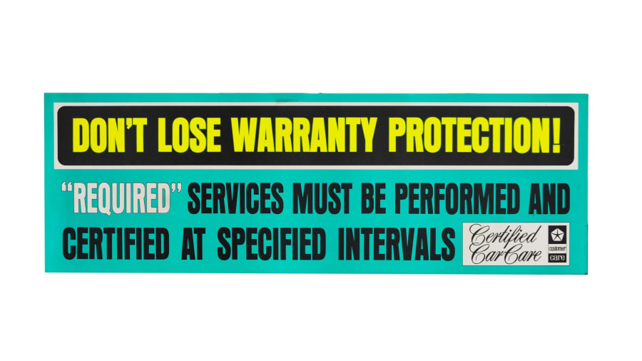 Chrysler Certified Car Care, Advertisement 25x75 at Indy Road Art 2019 ...