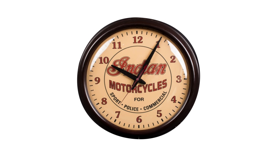 Indian Motorcycles Clock 15x3 at Indy Road Art 2019 as H270 - Mecum ...
