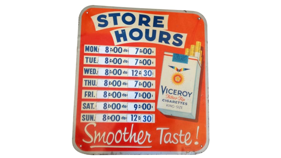 Viceroy Single-Sided Tin Signs 11x25.5, Lot Of 2 for Sale at Auction ...