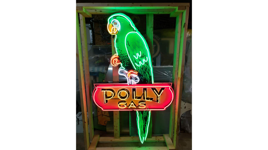 Polly Gas Single-Sided Tin Neon Sign 45x72 for Sale at Auction - Mecum ...