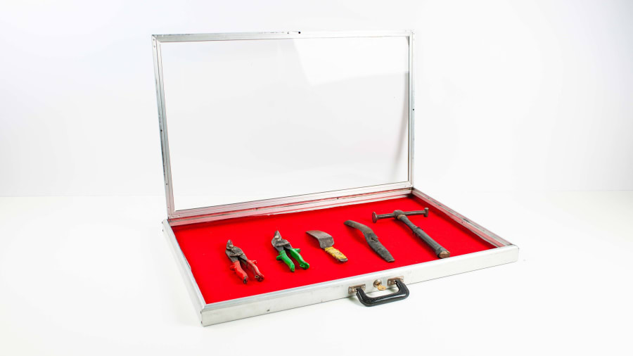 1960s Jerry Schwarz Shelby American Fabricator's Tools Shadow Box for ...