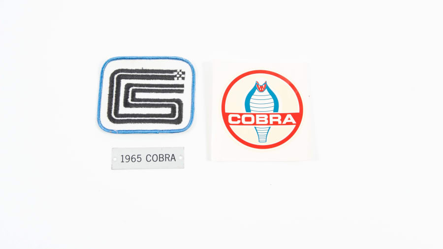 1965 Shelby American Patch, Sticker, And Cobra Name Plate Lot Of 3 for ...