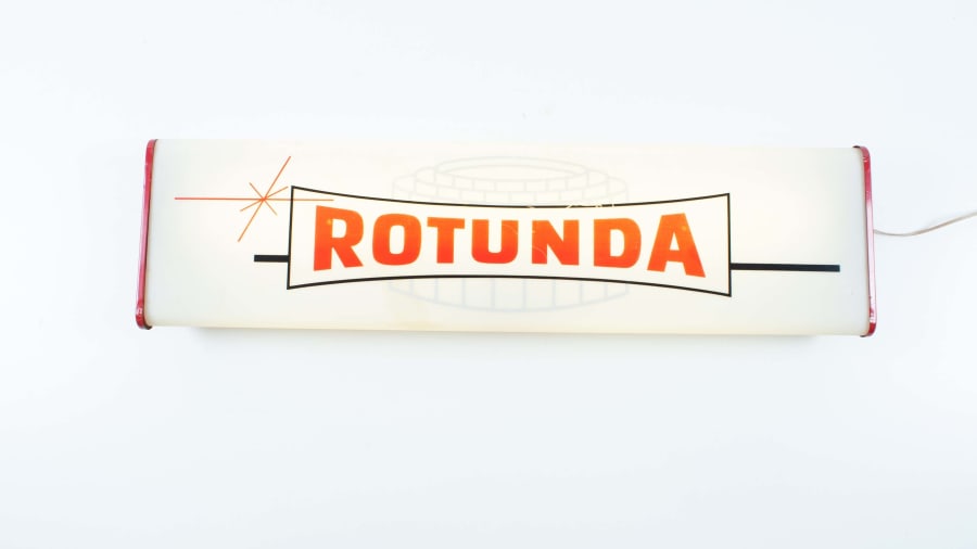 Rotunda Single-Sided Backlit Plastic Sign at Indy Road Art 2020 as H245 ...