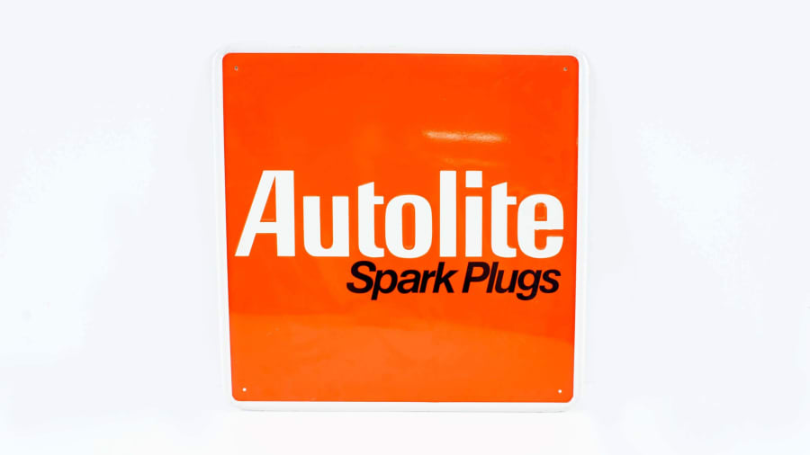 Autolite Single-Sided Tin Sign at Indy Road Art 2020 as H429 - Mecum ...