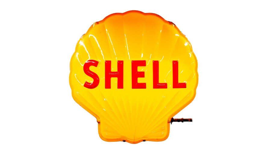 Shell Double-Sided Lighted Plastic Sign at Indy Road Art 2020 as H435 ...