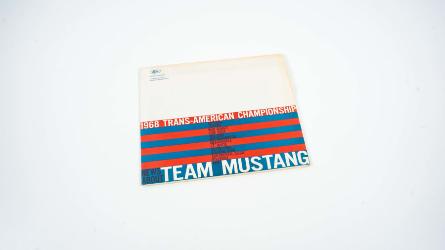 1968 Shelby Racing Company Ford Trans Am Race Press Kit at Indy Road ...