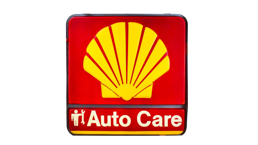 Shell Double-Sided Plastic Lighted Sign at Indy Road Art 2020 as M39 ...