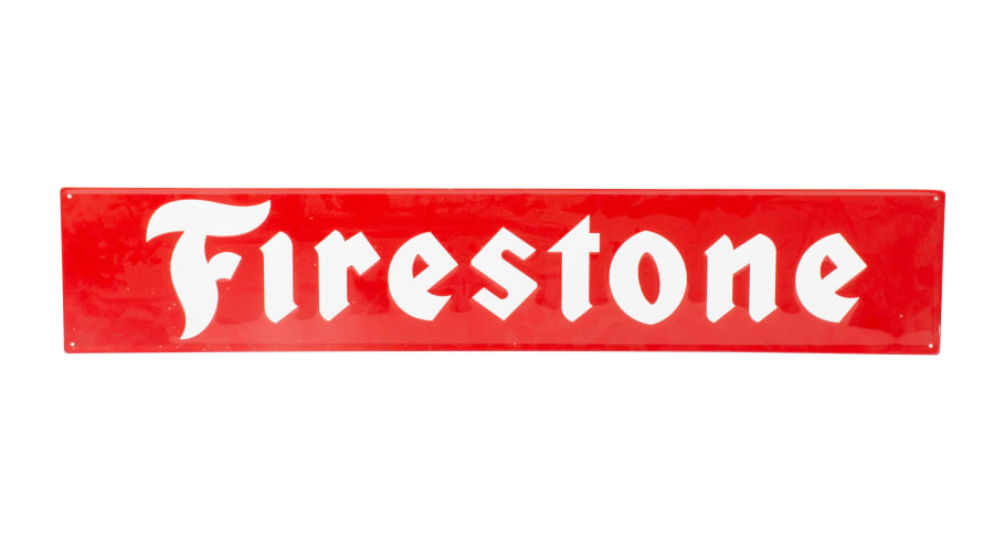 Firestone Single-Sided Tin at Indy Road Art 2020 as M116 - Mecum Auctions