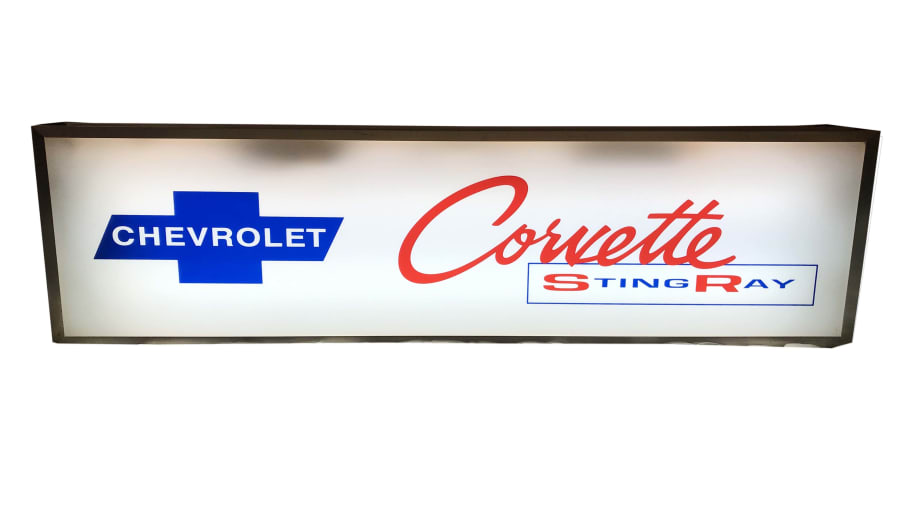 1960s Chevrolet Corvette Double-Sided Light-Up Sign for Sale at Auction ...