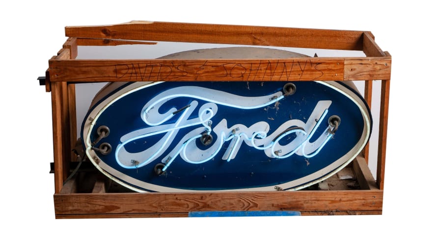 Ford Double-Sided Neon Sign at Indy Road Art 2021 as M24 - Mecum Auctions
