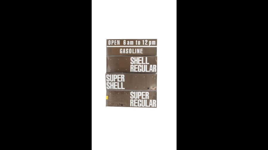 Super Shell Single-Sided Tin Signs at Indy Road Art 2021 as M417 ...