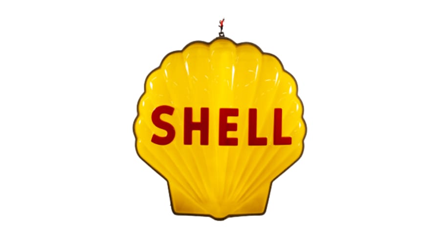 Shell Double-Sided Plastic Sign for Sale at Auction - Mecum Auctions