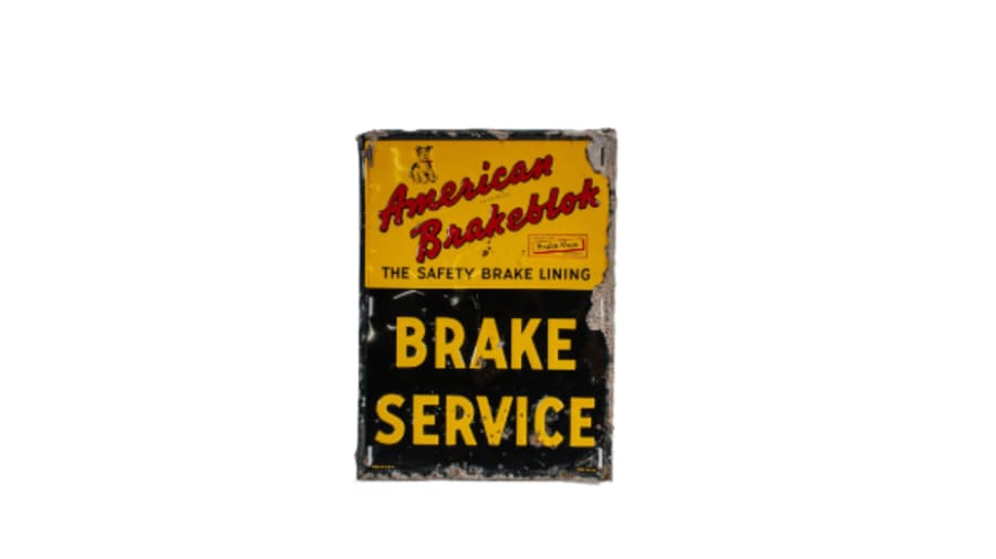 American Brake Block Single-Sided Embossed Tin at Indy Road Art 2021 as ...