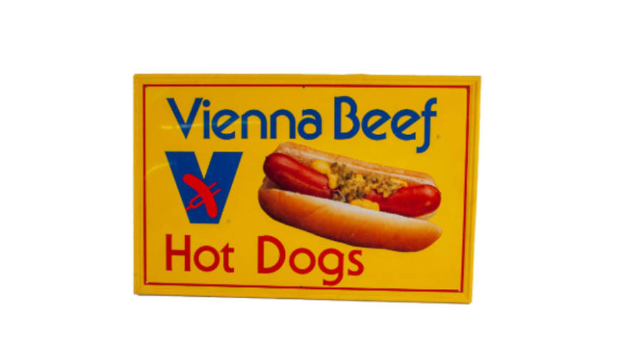 Vienna Beef Single-Sided Tin at Indy Road Art 2021 as M475 - Mecum Auctions
