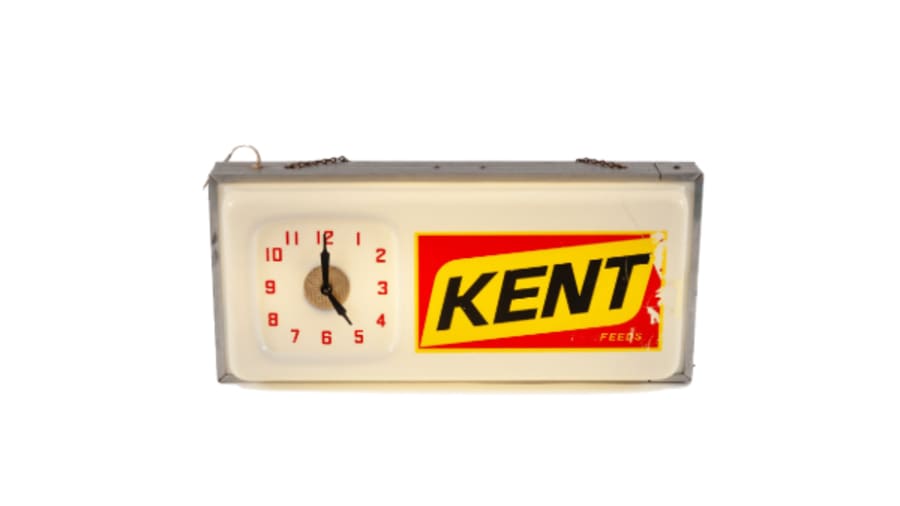 Kent Single-Sided Plastic Face Clock for Sale at Auction - Mecum Auctions