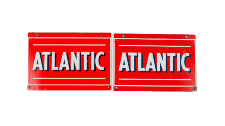 Atlantic Single-Sided Tin Signs for sale at Indy Road Art 2021 as B69 ...