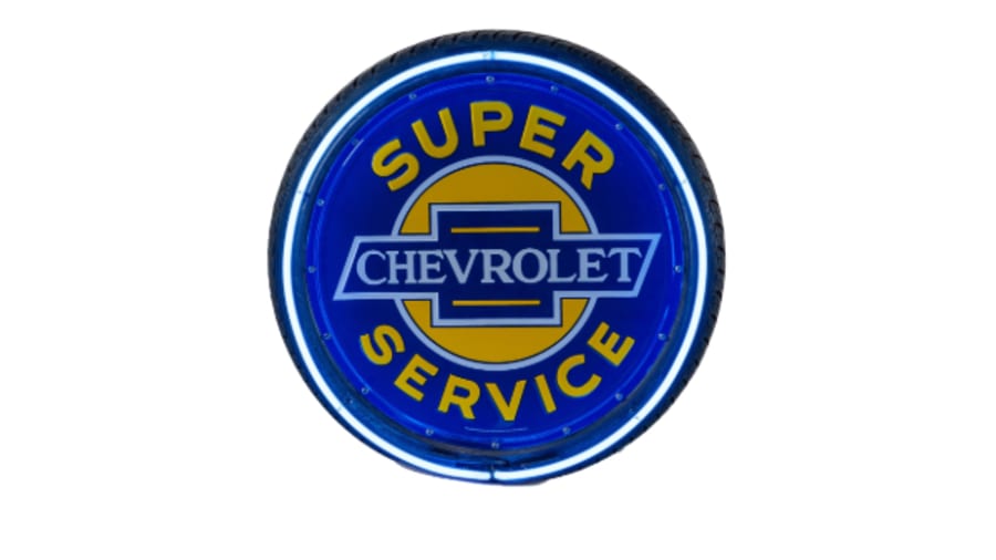 Super Chevrolet Neon Sign for sale at Indy Road Art 2021 as B86 - Mecum ...