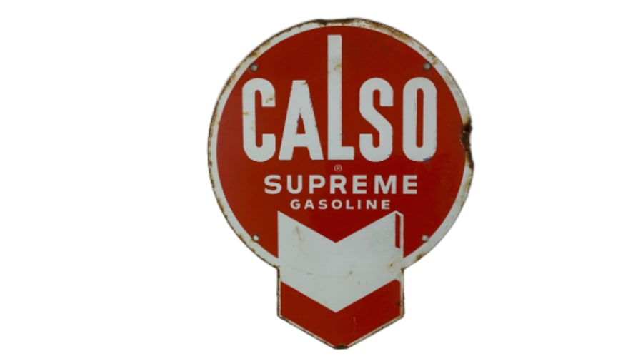 Riley Bros And Calso Gas Single-Sided Tin Signs for Sale at Auction ...