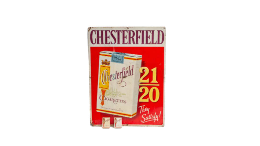 Chesterfield Single-Sided Metal Sign With Lighters at Indy Road Art ...