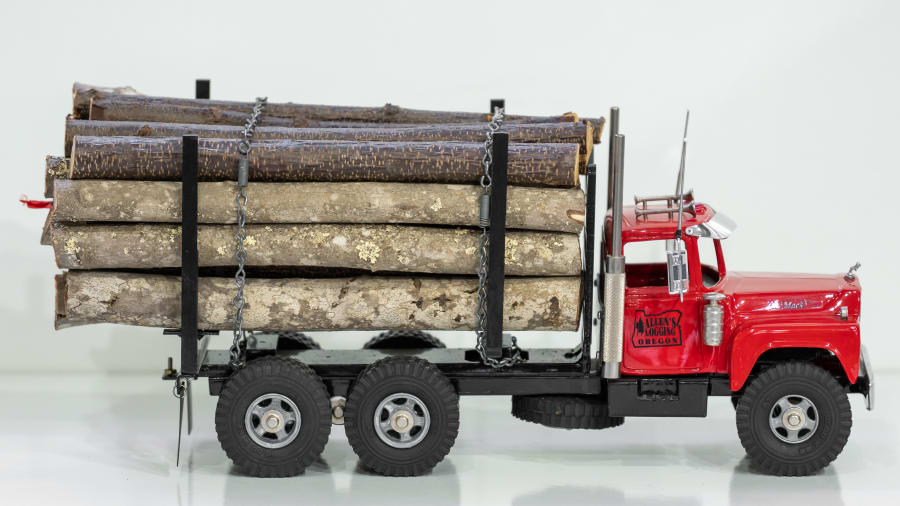 Allen's Toy Inc. Mack 'L' Logging Truck at Indy Road Art 2021 as N230 ...