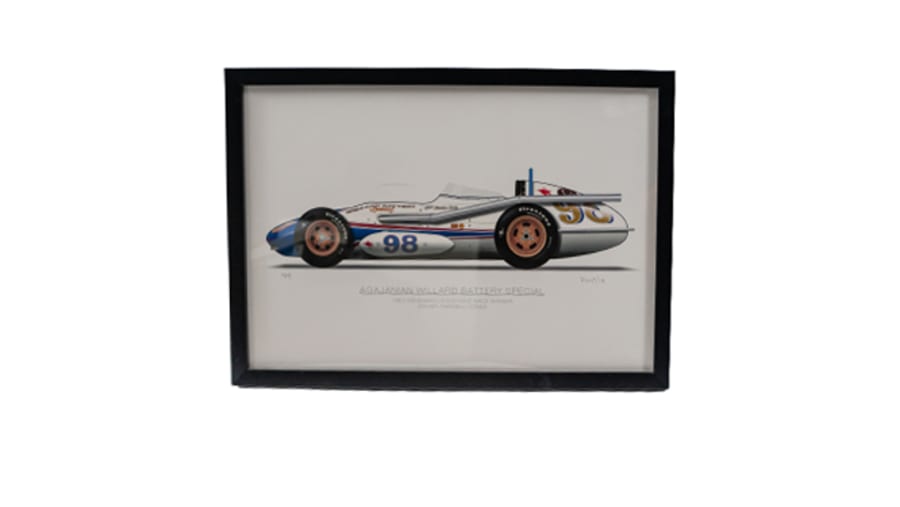 Ol' Calhoun Framed Print at Indy Road Art 2021 as P176 - Mecum Auctions