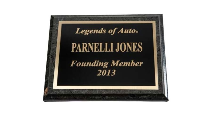 Legends Of Auto Parnelli Jones Founding Member 2013 Plaque at Indy Road ...