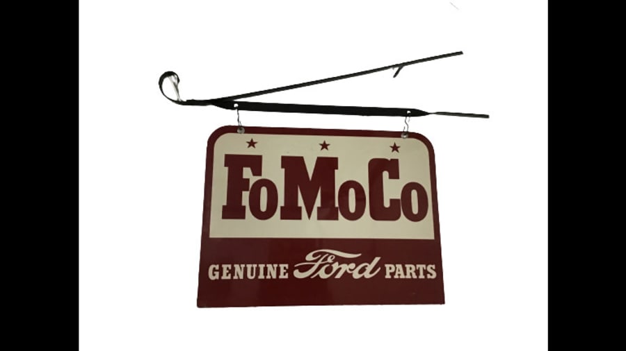 FoMoCo Double-Sided Tin Hanging Sign at Indy Road Art 2021 as Q160 ...