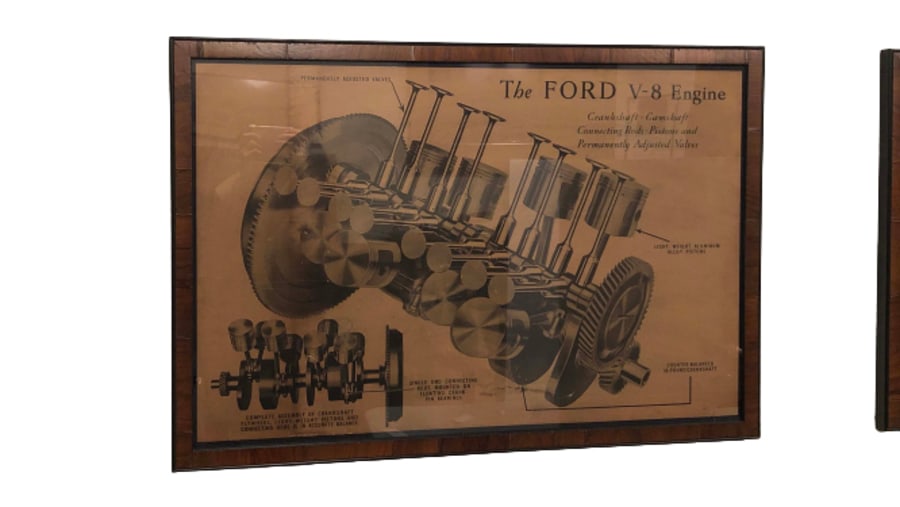 Ford V8 Engine Framed Print for sale at Indy Road Art 2021 as Q196 ...