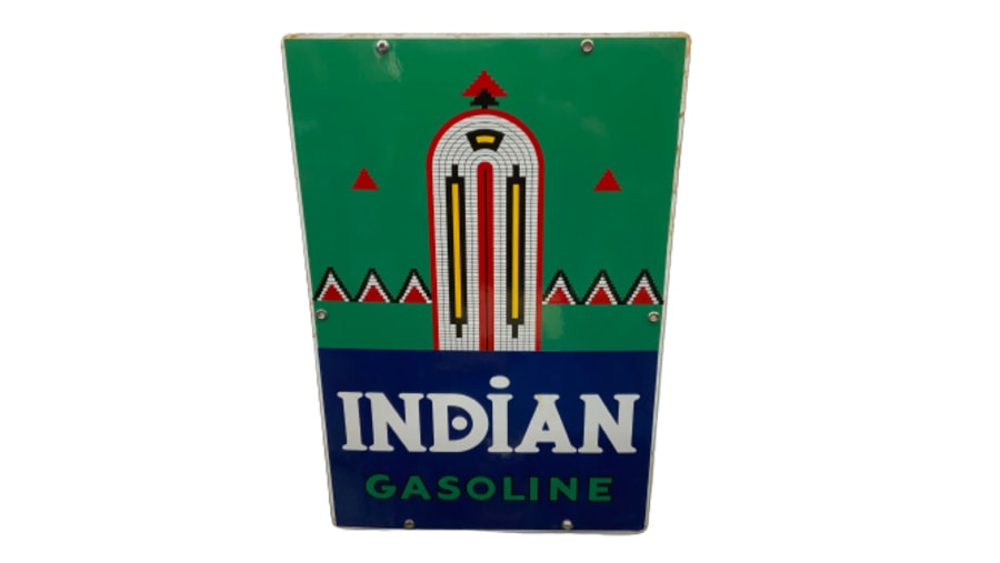 Indian Gasoline Tin Sign for Sale at Auction - Mecum Auctions