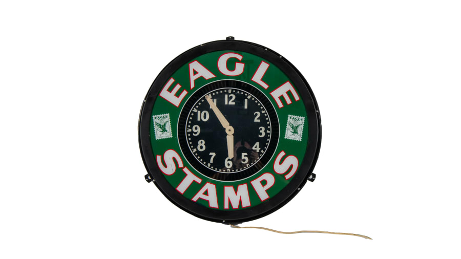 Eagle Stamps Light-Up Clock for Sale at Auction - Mecum Auctions