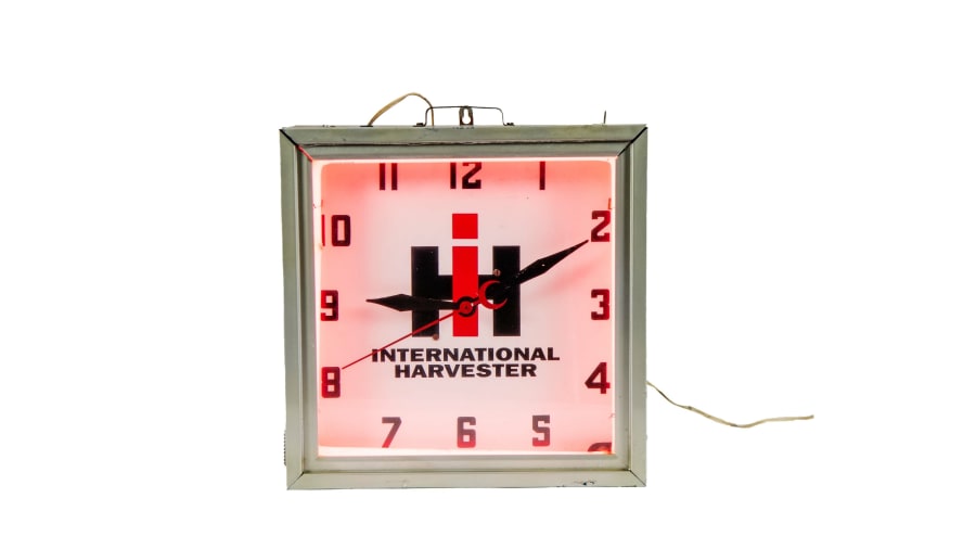 International Harvester Light-Up Neon Clock at Indy Road Art 2022 as ...