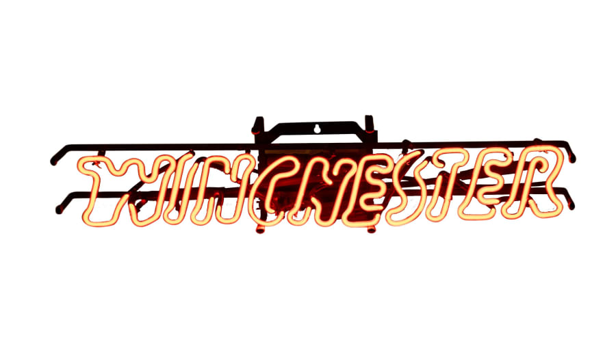 Winchester Window Neon Sign at Indy Road Art 2022 as B5 - Mecum Auctions