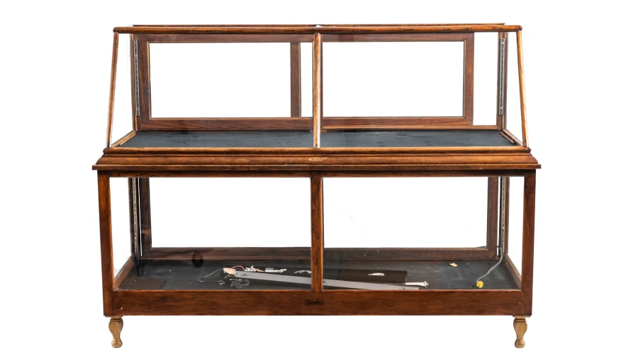 Wooden Light-Up Display Case at Indy Road Art 2022 as B282 - Mecum Auctions