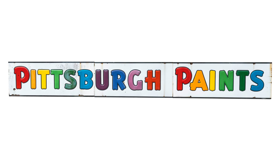 Pittsburgh Paints Single-Sided Porcelain Sign for Sale at Auction ...