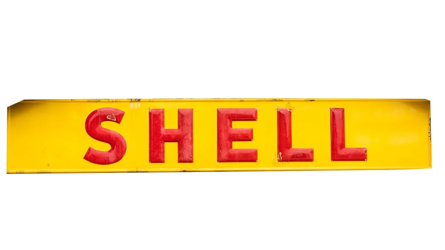 Shell Single-Sided Porcelain Sign for Sale at Auction - Mecum Auctions