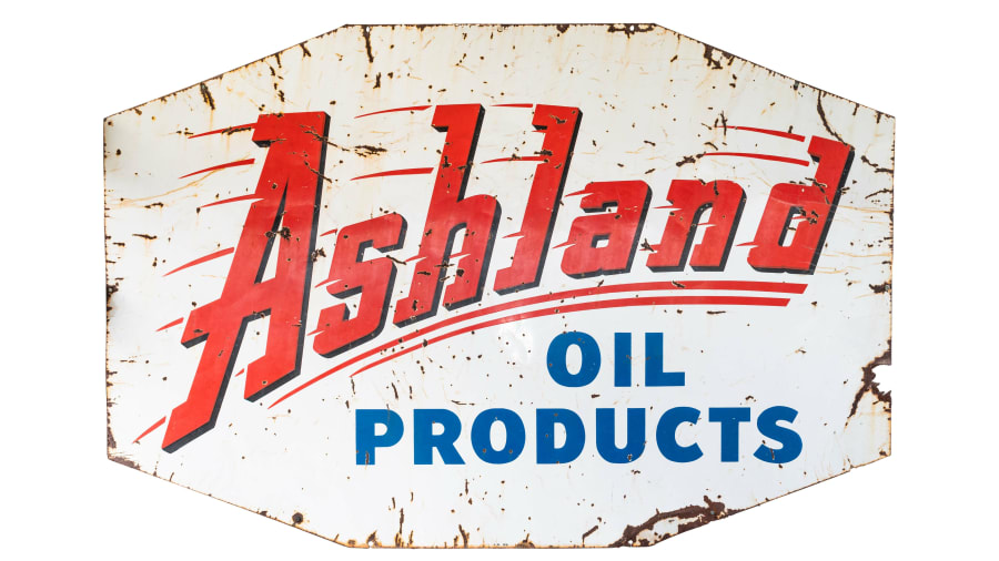 Ashland Oil Products Double-Sided Porcelain Sign at Indy Road Art 2022 ...