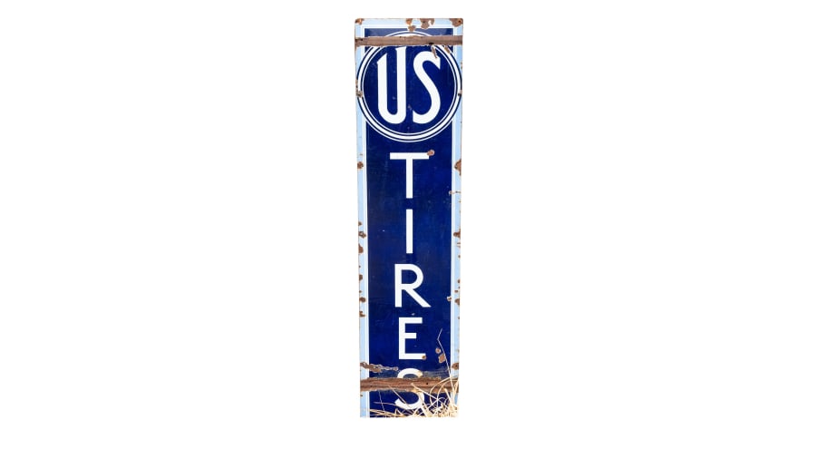 Us Tires Single-Sided Porcelain Sign for Sale at Auction - Mecum Auctions