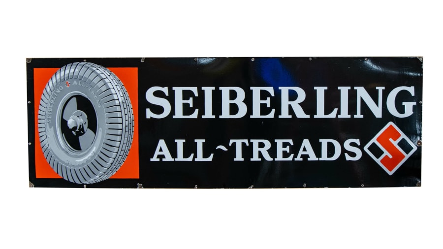 Seiberling Tires Single-Sided Porcelain Sign at Indy Road Art 2022 as ...