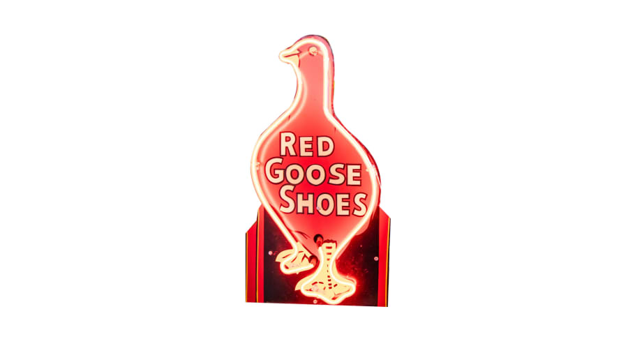 1930s Red Goose Shoes Single-Sided Neon Sign for Sale at Auction ...