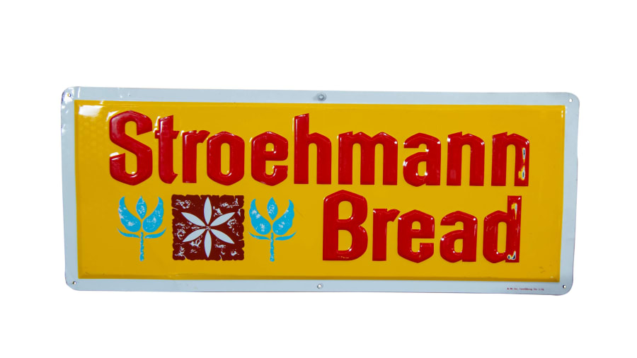 Stroehmann Bread Single-Sided Embossed Tin Sign for Sale at Auction ...