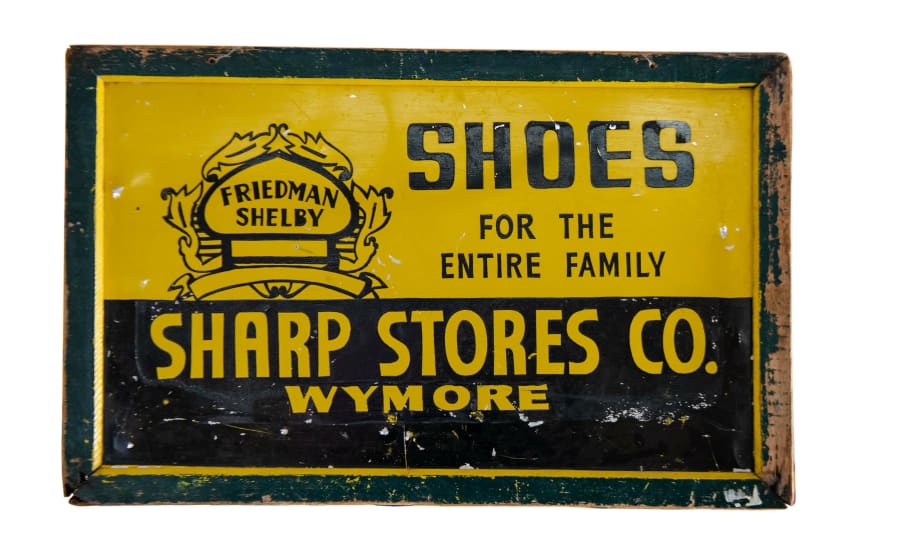 Sharp Stores Co. Double-Sided Sign with Wood Frame at Indy Road Art ...