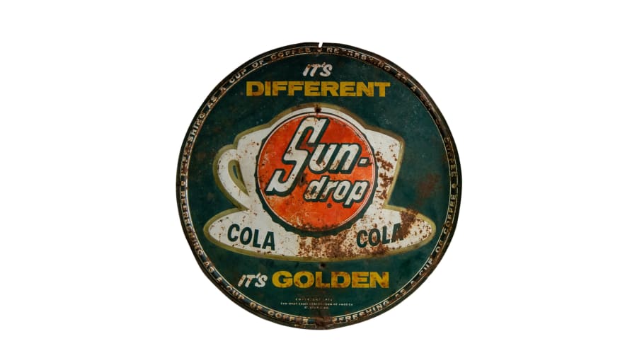 Sun-Drop Single-Sided Tin Sign for Sale at Auction - Mecum Auctions