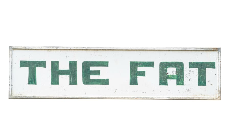 The Fat Single-Sided Tin Sign at Indy Road Art 2022 as E399 - Mecum ...