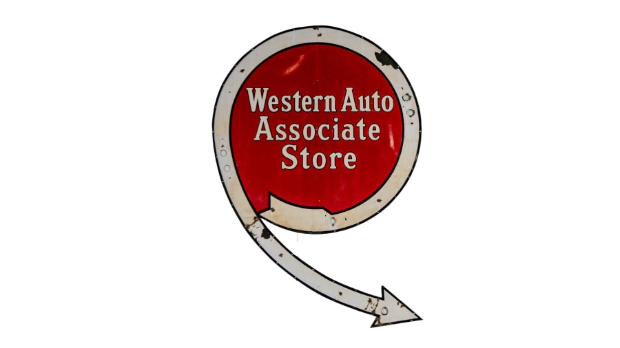 Western Auto Single Sided Porcelain Sign For Sale At Auction Mecum western-auto-single-sided-porcelain-sign-for-sale-at-auction-mecum