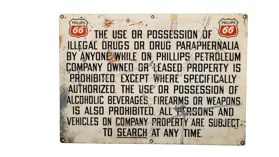 Phillips 66 Single-Sided Tin Sign at Indy Road Art 2022 as M125 - Mecum ...