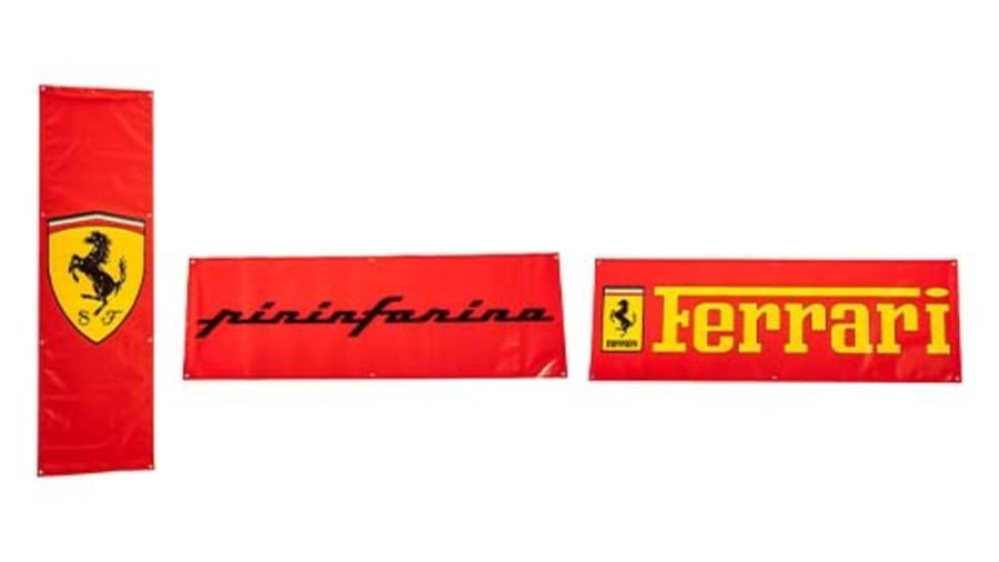 Ferrari and Pininfarina Banners at Indy Road Art 2022 as M428 - Mecum ...