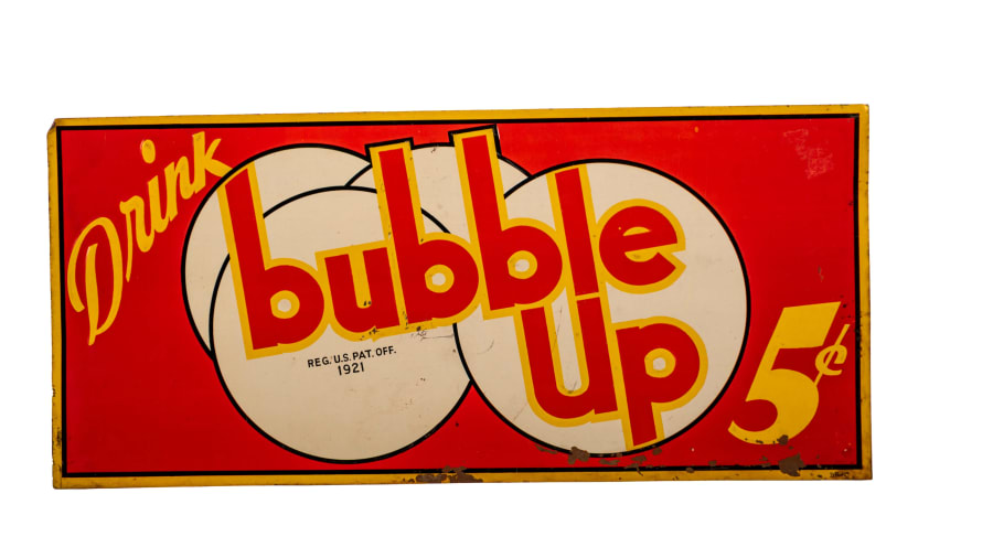 Bubble Up Single-Sided Embossed Tin Tacker Sign at Indy Road Art 2022 ...