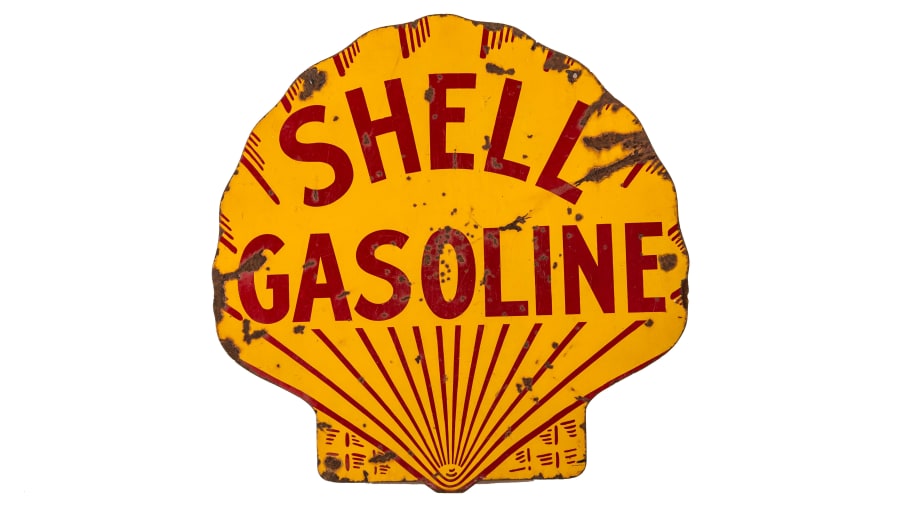 Shell Gasoline Double-Sided Porcelain Sign for Sale at Auction - Mecum ...